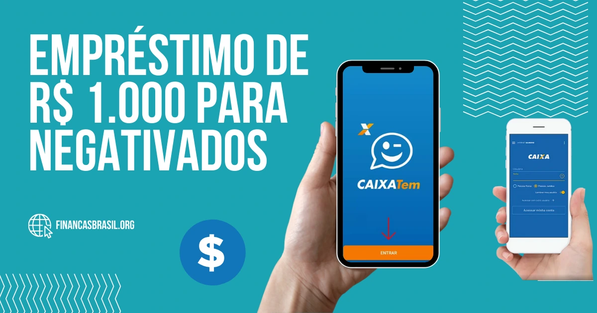 Caixa Tem Libera Empréstimo de R$ 1.000 Para Negativados; Veja como ... Caixa Tem Libera Empréstimo de R$ 1.000 Para Negativados; Veja como ...